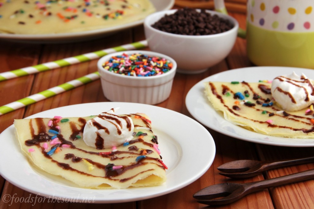 Funfetti Crêpes | Amy's Healthy Baking