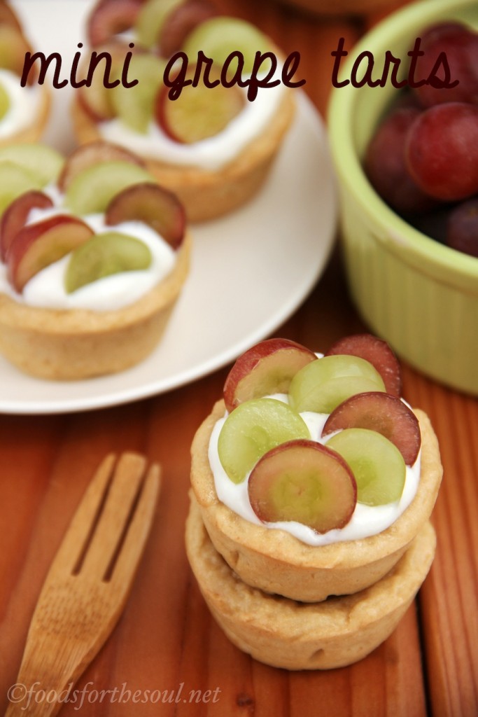Mini Grape Tarts | Amy's Healthy Baking