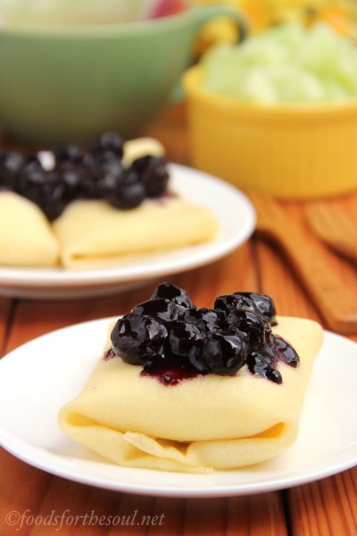 Blueberry Blintzes | Amy's Healthy Baking