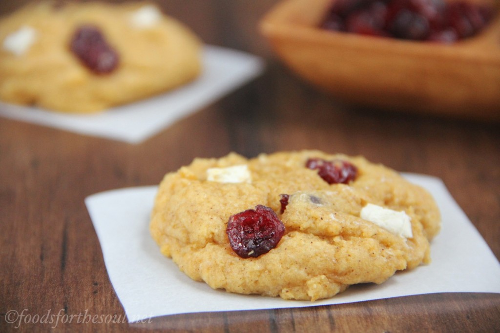 Cranberry Cream Cheese Pumpkin Cookies | Amy's Healthy Baking