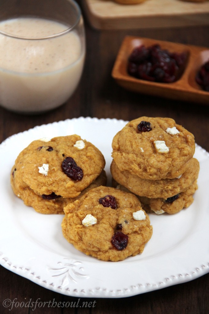 Cranberry Cream Cheese Pumpkin Cookies | Amy's Healthy Baking