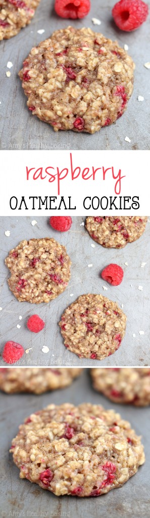 Healthy Raspberry Oatmeal Cookies | Amy's Healthy Baking
