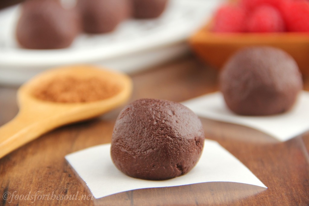 Dark Chocolate Raspberry Truffles | Amy's Healthy Baking