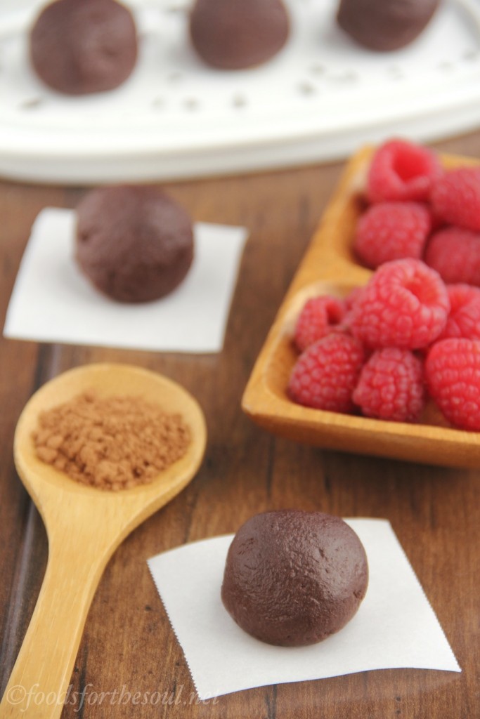 Dark Chocolate Raspberry Truffles | Amy's Healthy Baking