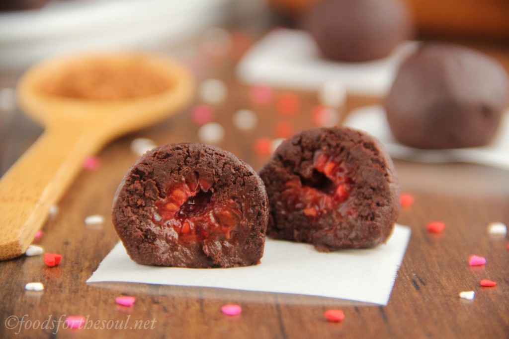 Dark Chocolate Raspberry Truffles | Amy's Healthy Baking