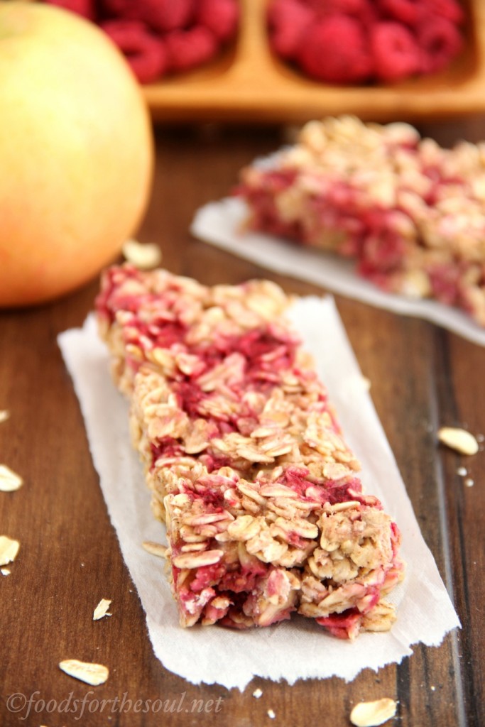Chewy Raspberry Apple Granola Bars | Amy's Healthy Baking