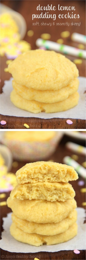 Double Lemon Pudding Cookies | Amy's Healthy Baking