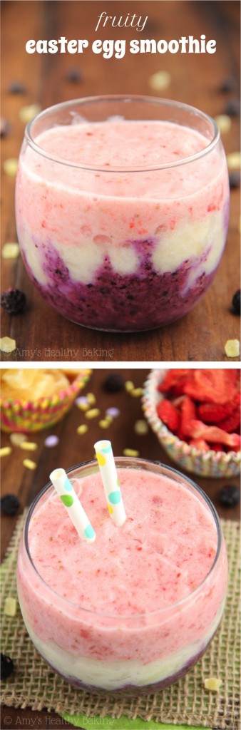 Fruity Easter Egg Smoothie | Amy's Healthy Baking