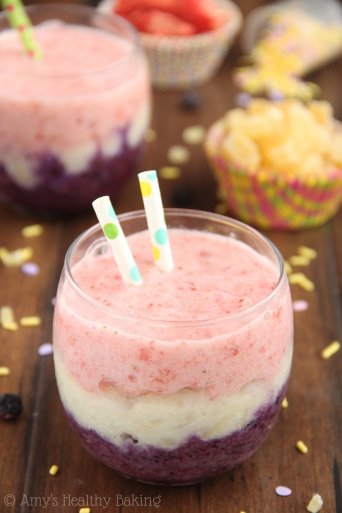 Fruity Easter Egg Smoothie | Amy's Healthy Baking