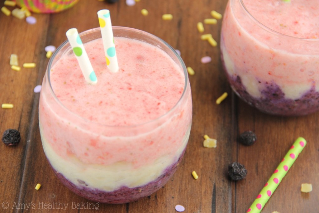Fruity Easter Egg Smoothie | Amy's Healthy Baking