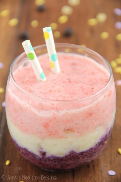 Fruity Easter Egg Smoothie | Amy's Healthy Baking