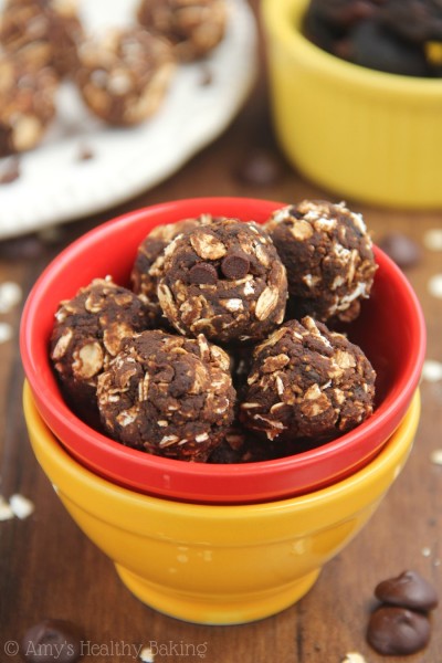Healthy Chocolate Fig Energy Bites | Amy's Healthy Baking