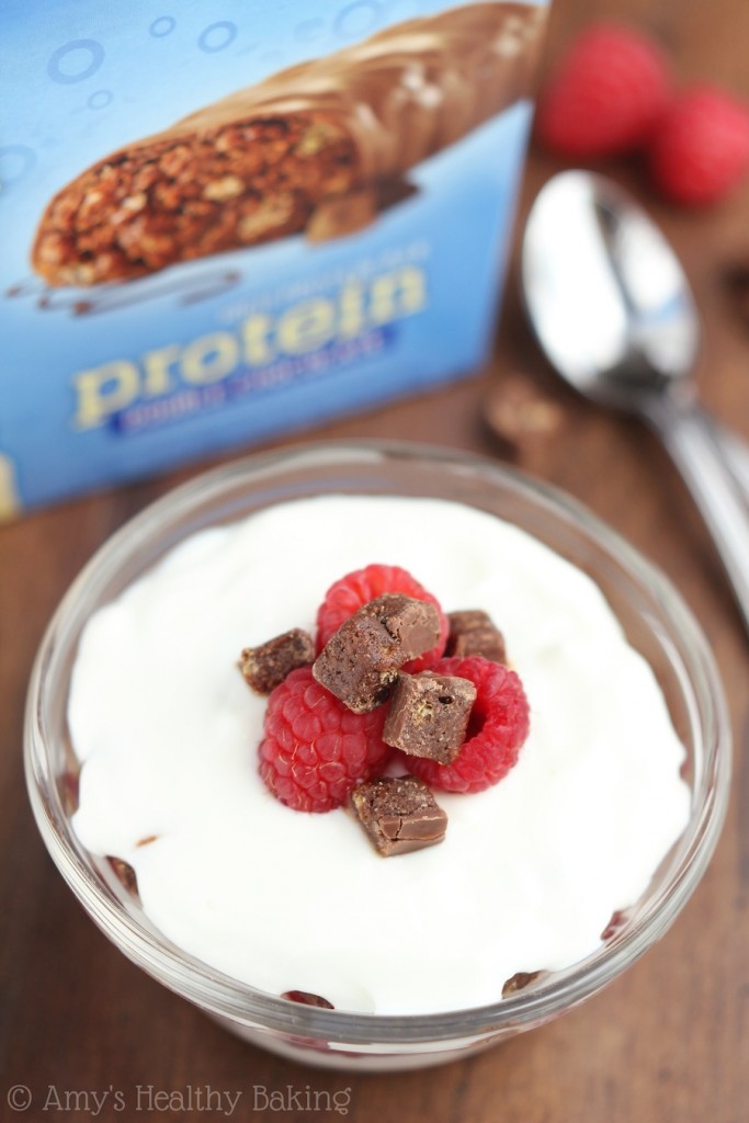 Chocolate Raspberry Protein Parfaits | Amy's Healthy Baking