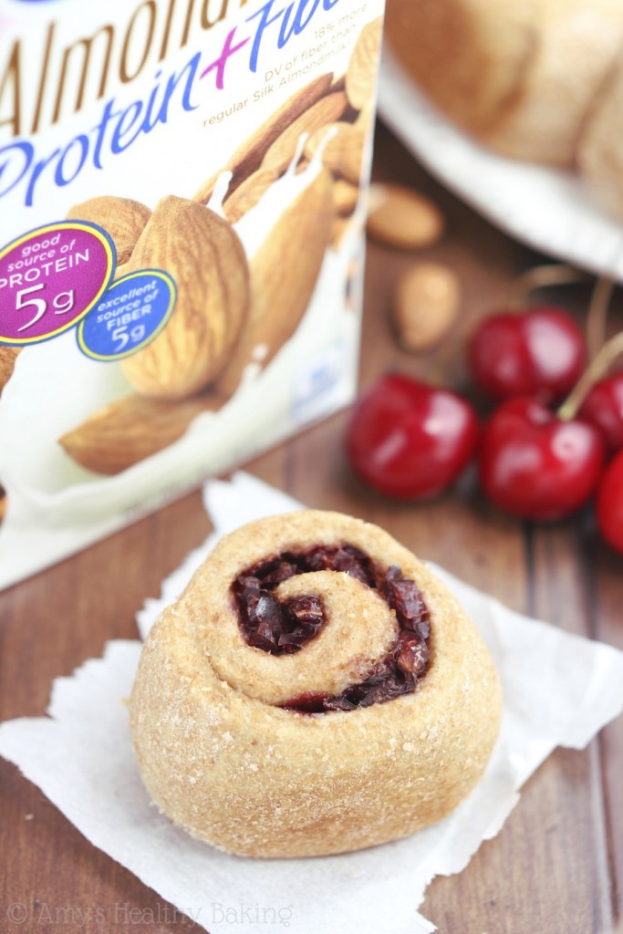 Overnight Whole Wheat Cherry Almond Rolls | Amy's Healthy Baking
