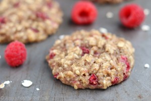 Healthy Raspberry Oatmeal Cookies | Amy's Healthy Baking