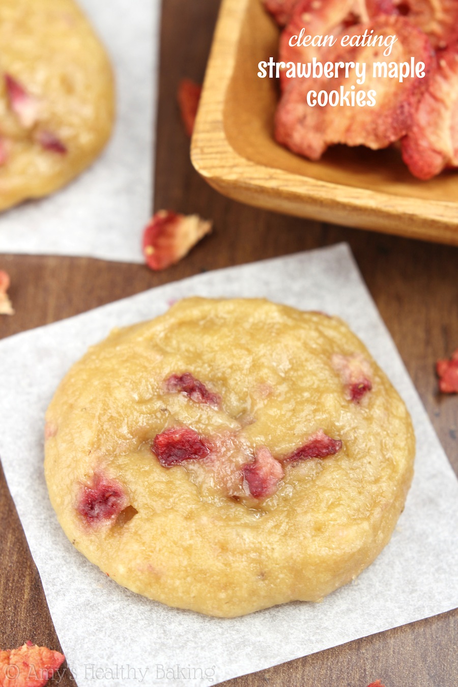 Strawberry Maple Cookies | Amy's Healthy Baking