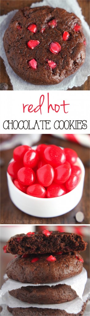 Chocolate Red Hot Cookies - Amy's Healthy Baking