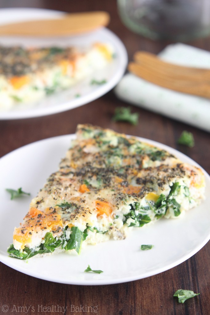 Skinny Kale & Butternut Squash Quiche | Amy's Healthy Baking
