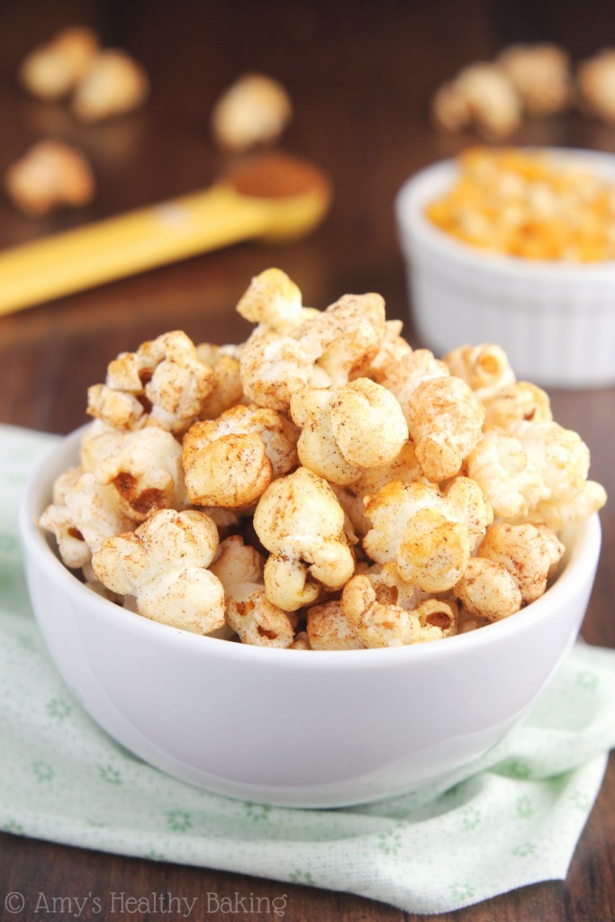 Skinny Pumpkin Spice Kettle Corn | Amy's Healthy Baking