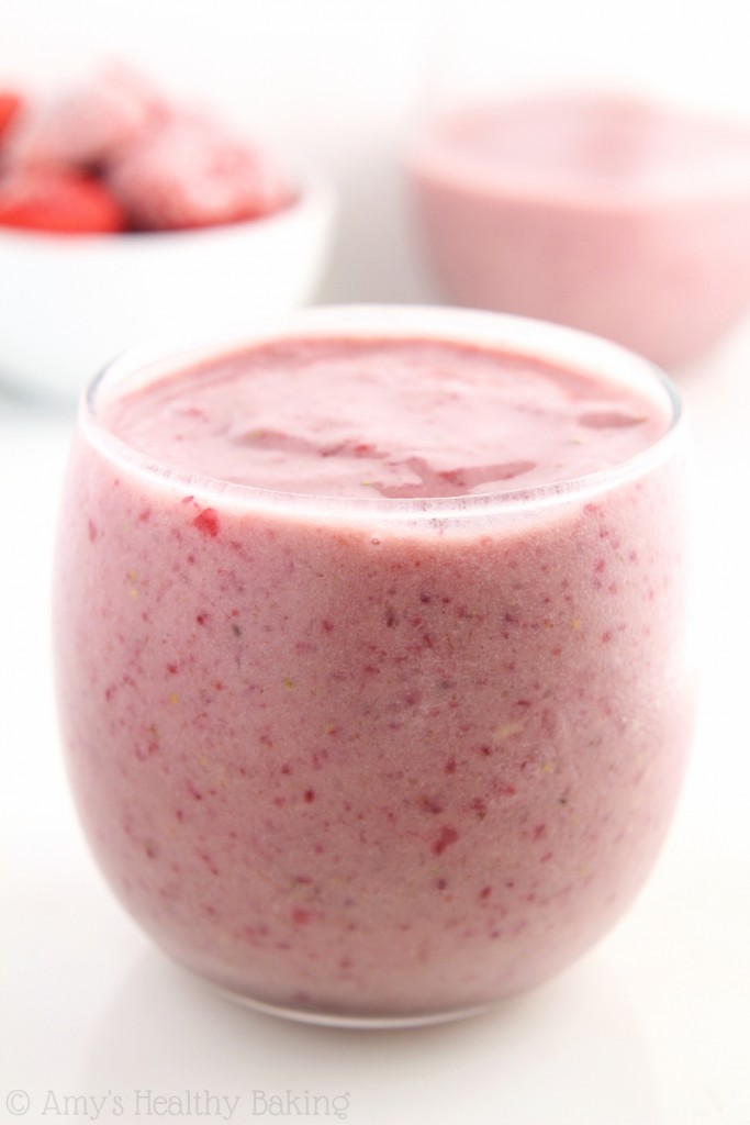 Berry Protein Smoothie (Jamba Juice Copycat) | Amy's Healthy Baking