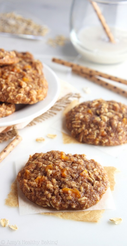 Peach Pie Oatmeal Cookies | Amy's Healthy Baking