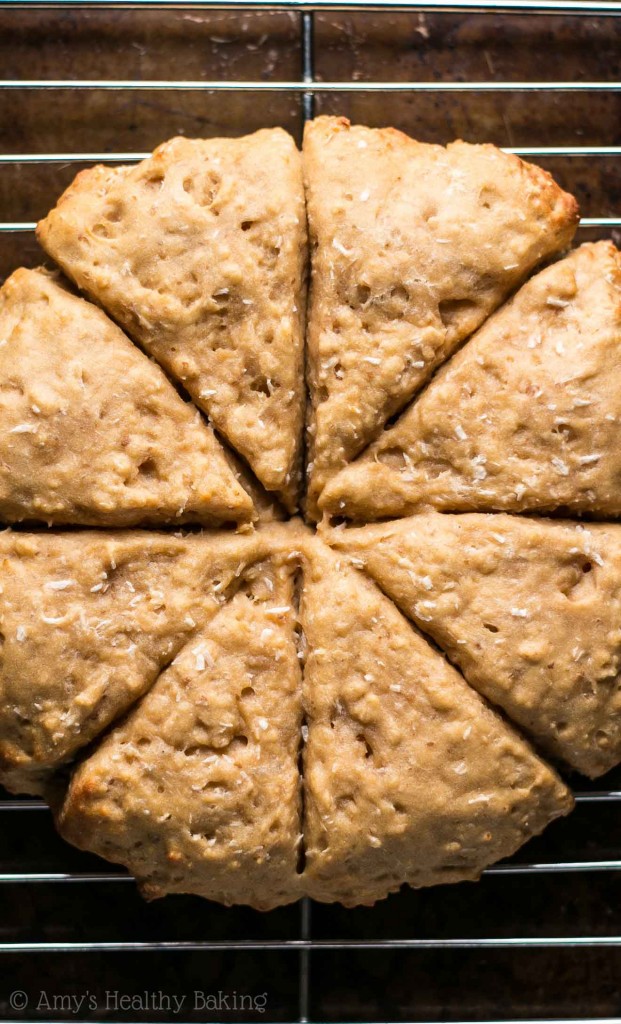 Healthy Samoa Cookie Scones | Amy's Healthy Baking