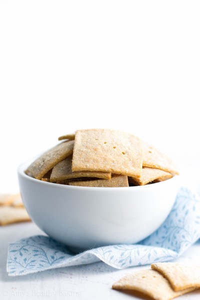 Simple Salt & Pepper Quinoa Crackers | Amy's Healthy Baking