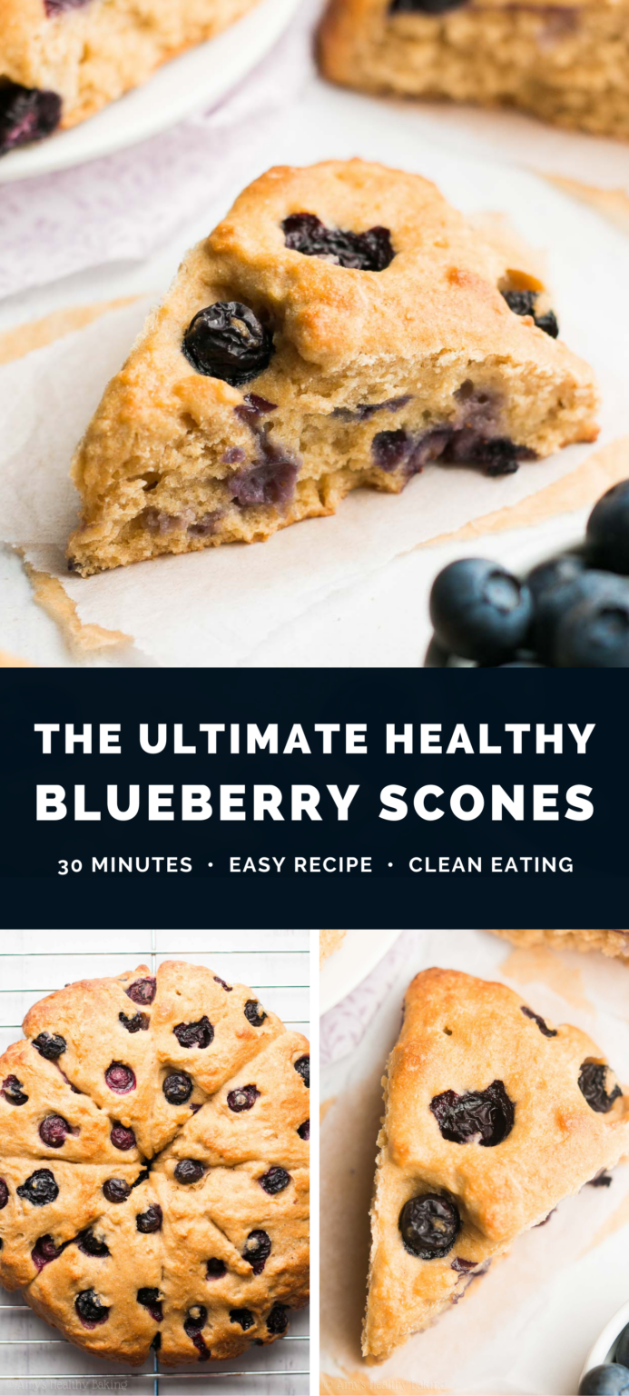 The Ultimate Healthy Blueberry Scones {Video Included!} | Amy's Healthy ...