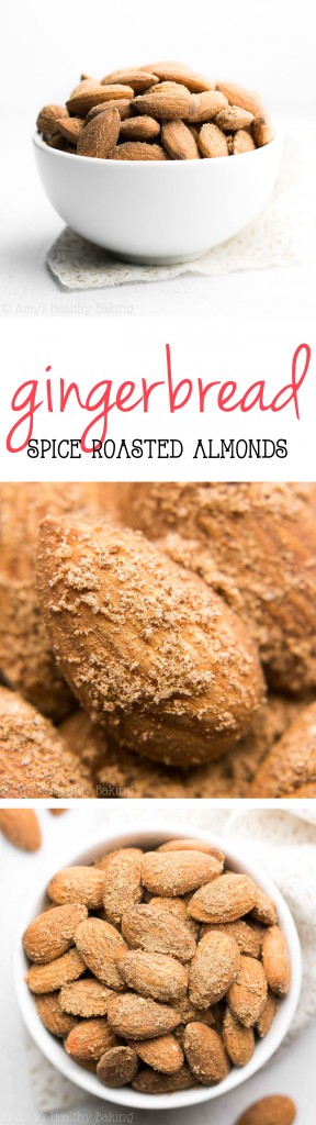 Gingerbread Spice Roasted Almonds | Amy's Healthy Baking
