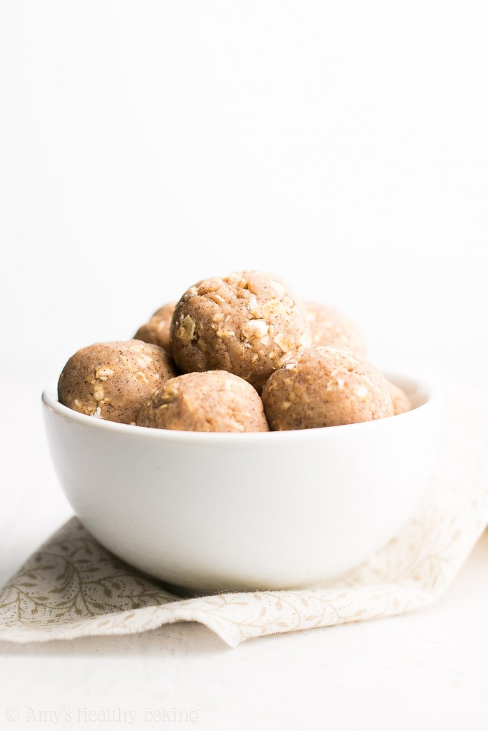 Easy Snickerdoodle Energy Bites | Amy's Healthy Baking