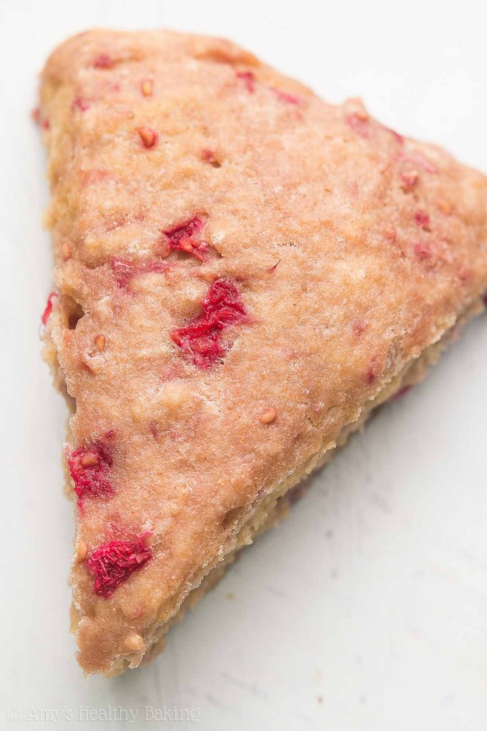 Healthy Raspberry Almond Scones | Amy's Healthy Baking