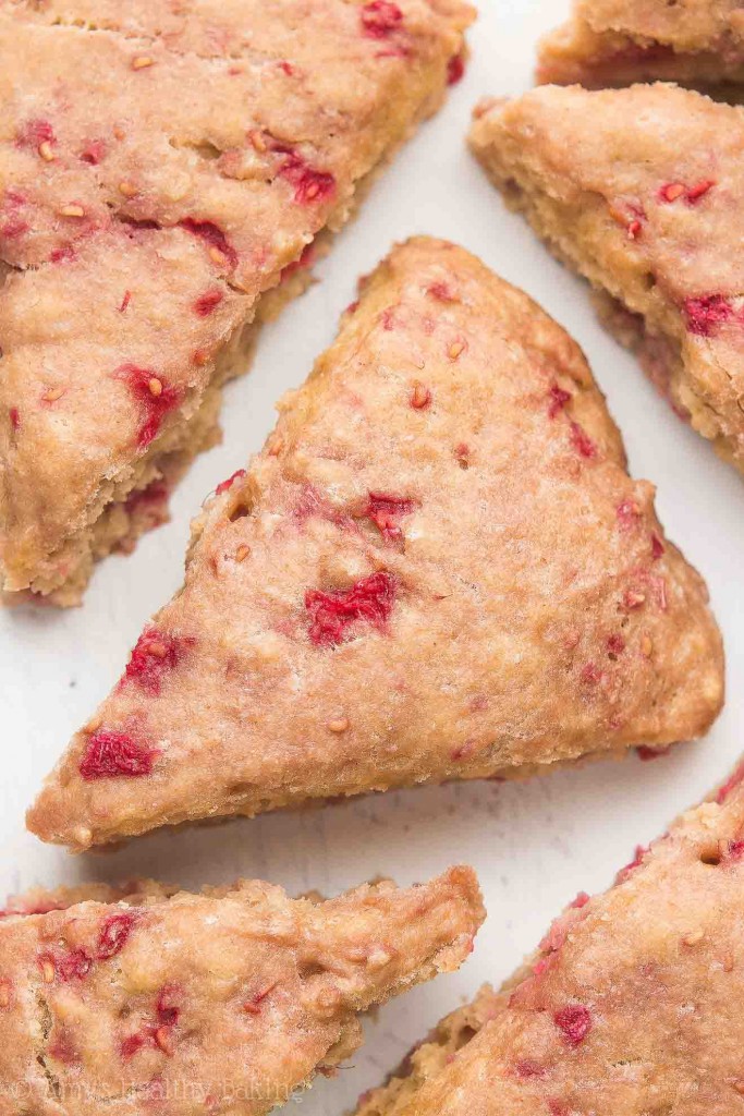 Healthy Raspberry Almond Scones | Amy's Healthy Baking