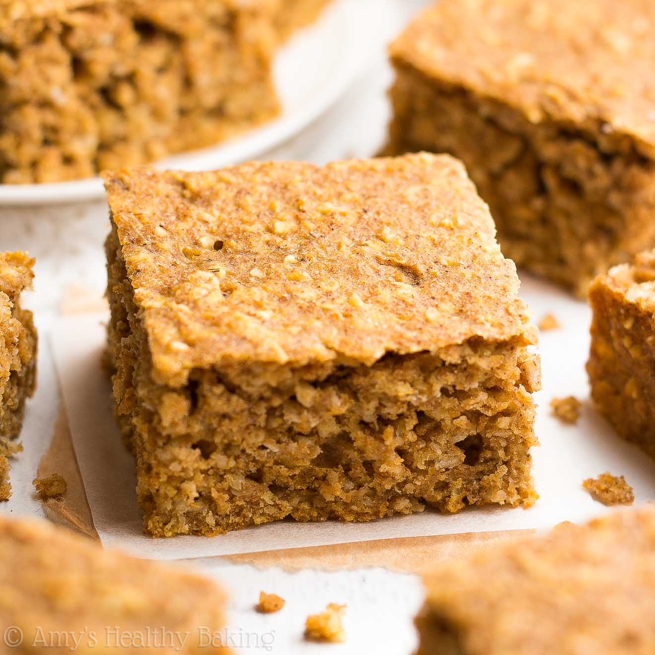 Healthy Pumpkin Oatmeal Snack Cake | Amy's Healthy Baking