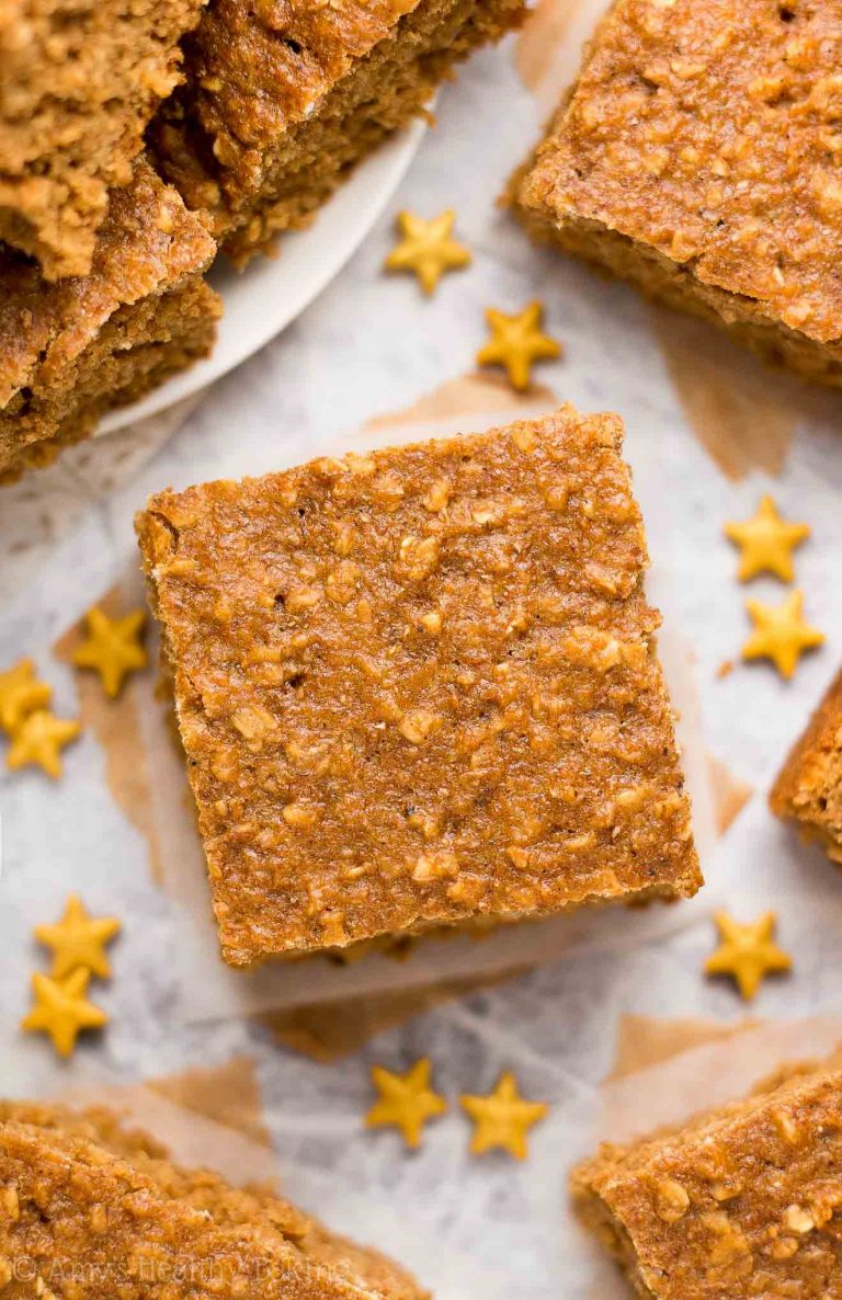 Healthy Gingerbread Oatmeal Snack Cake | Amy's Healthy Baking