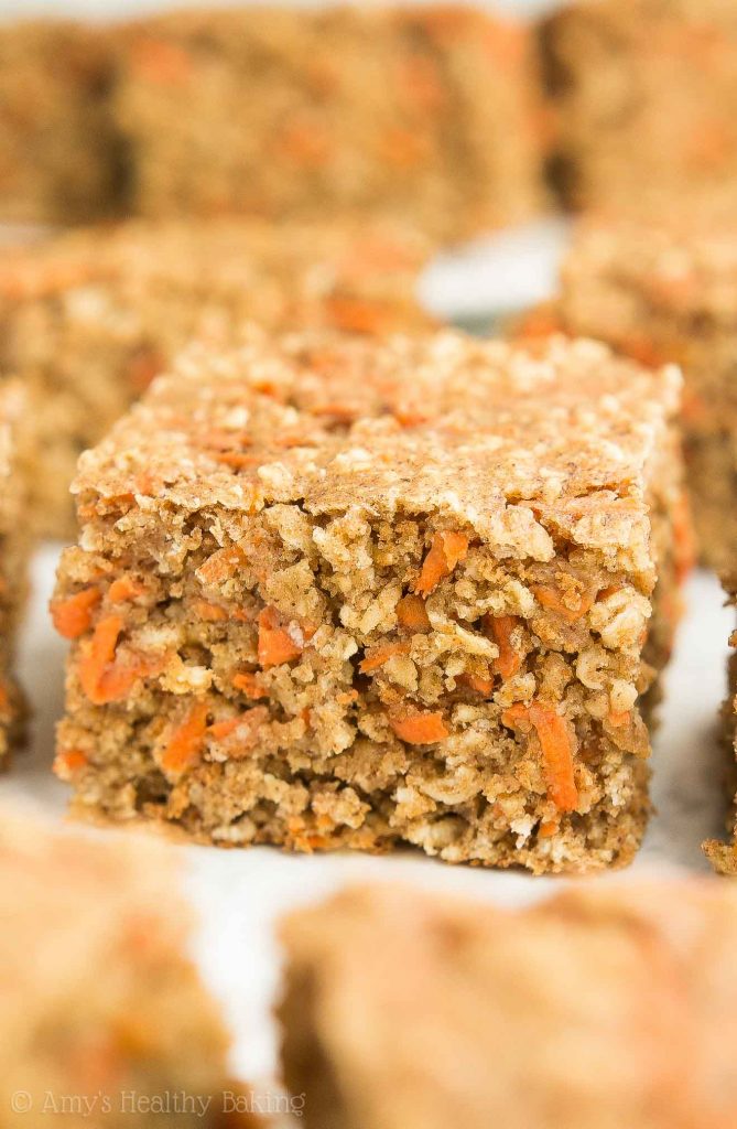 Healthy Carrot Cake Oatmeal Snack Cake | Amy's Healthy Baking