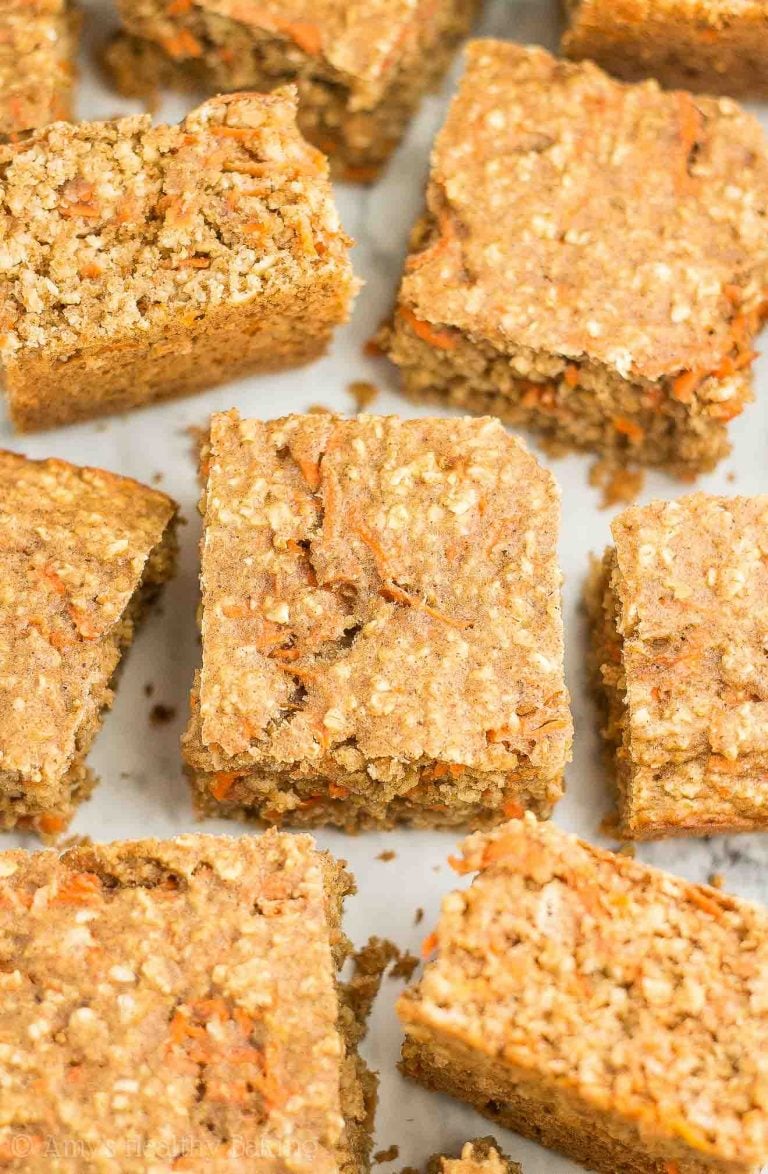 Healthy Carrot Cake Oatmeal Snack Cake | Amy's Healthy Baking