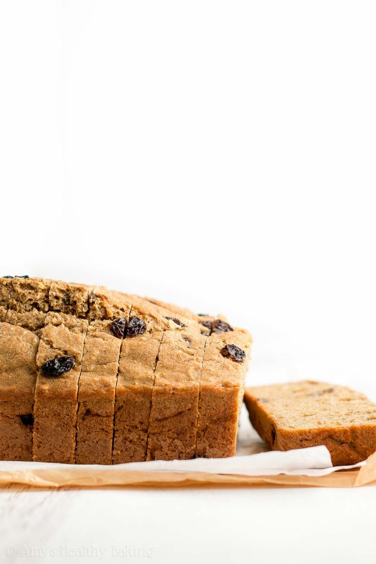 Healthy Oatmeal Raisin Breakfast Quick Bread | Amy's Healthy Baking