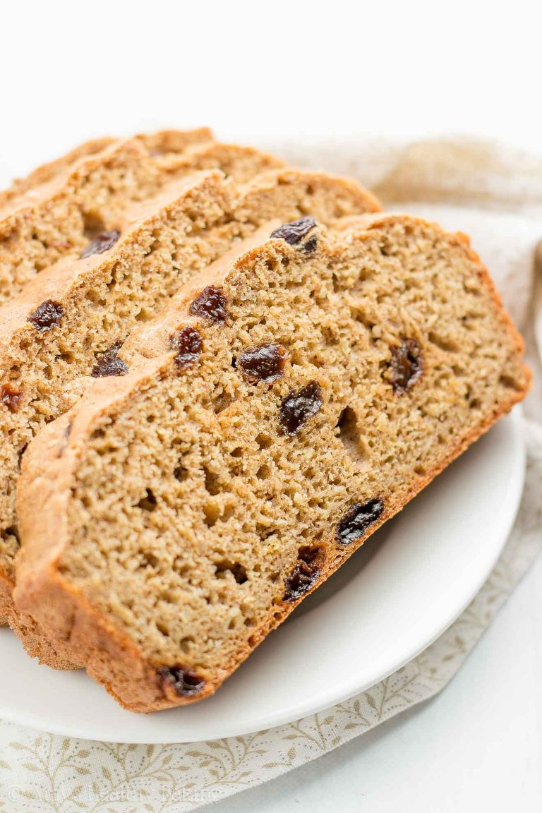 Healthy Oatmeal Raisin Breakfast Quick Bread | Amy's Healthy Baking