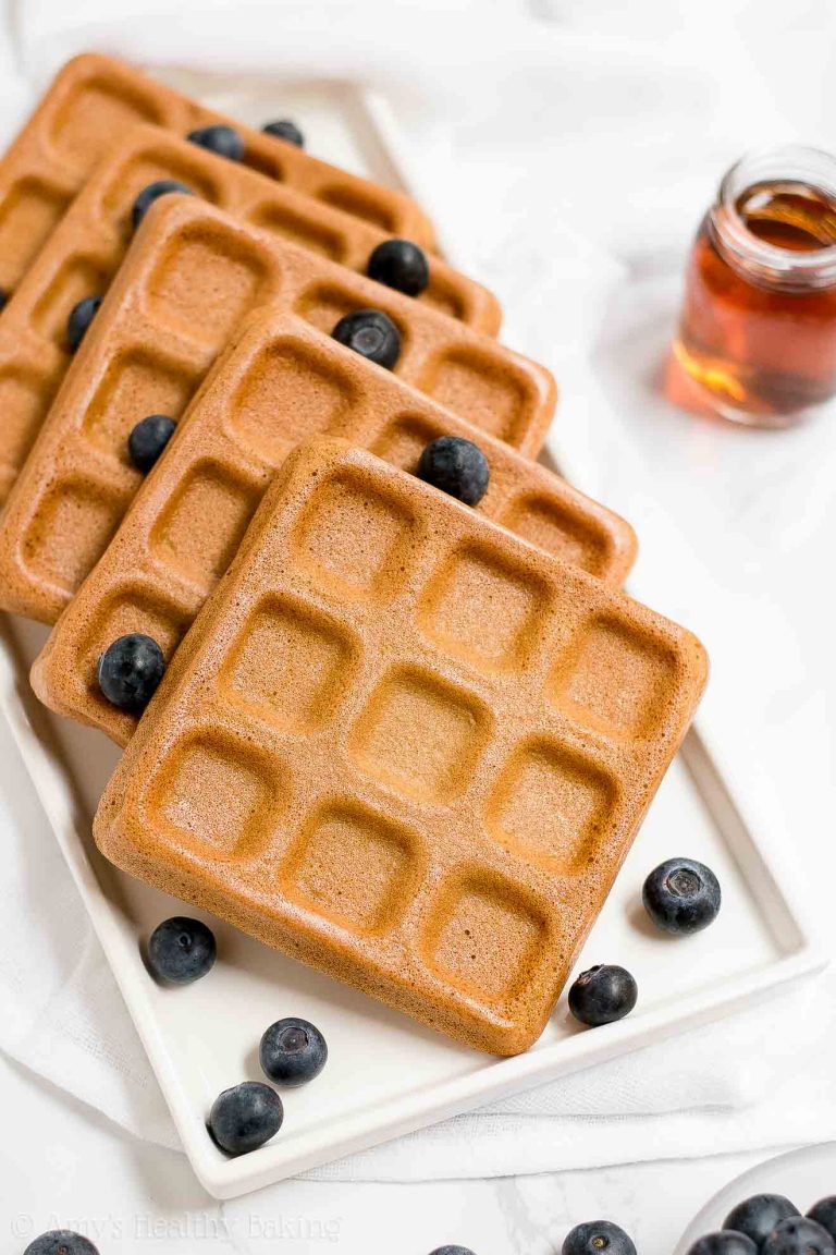 The Ultimate Healthy Buttermilk Waffles (Baked or Waffle Iron!) | Amy's ...