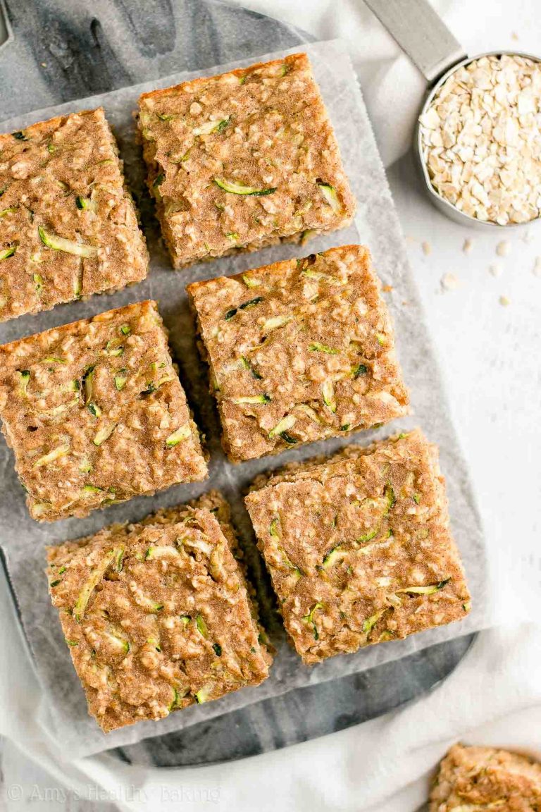 Healthy Zucchini Oatmeal Snack Cake | Amy's Healthy Baking