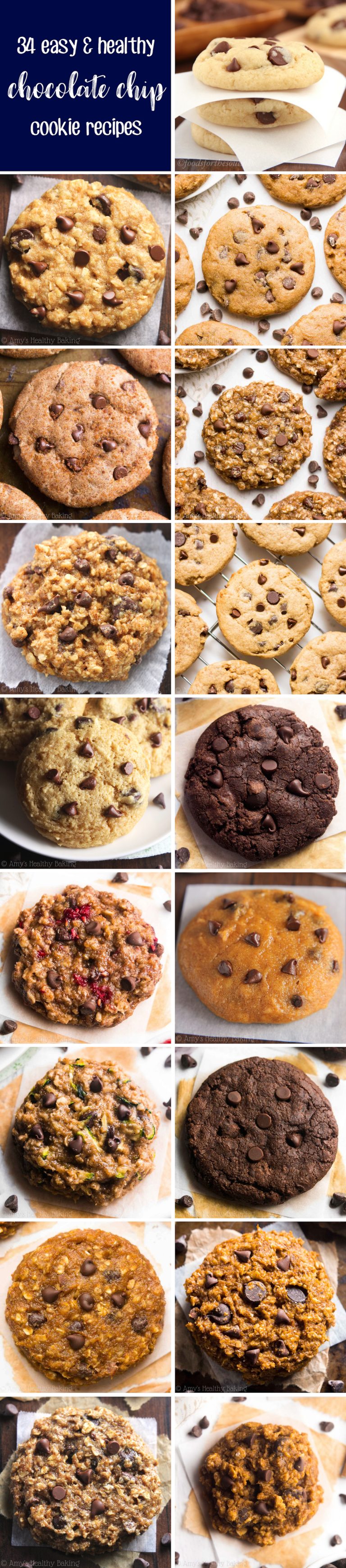 34 Easy & Healthy Chocolate Chip Cookie Recipes | Amy's Healthy Baking