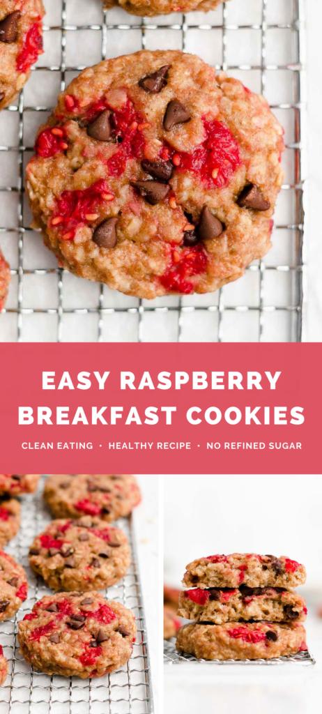 Healthy Raspberry Oatmeal Breakfast Cookies | Amy's Healthy Baking
