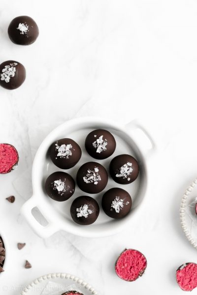 Healthy Raspberry Truffles | Amy's Healthy Baking