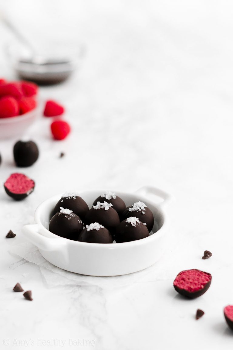Healthy Raspberry Truffles | Amy's Healthy Baking