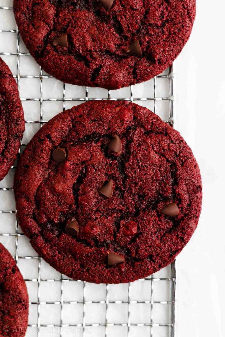 Healthy Red Velvet Chocolate Chip Cookies | Amy's Healthy Baking
