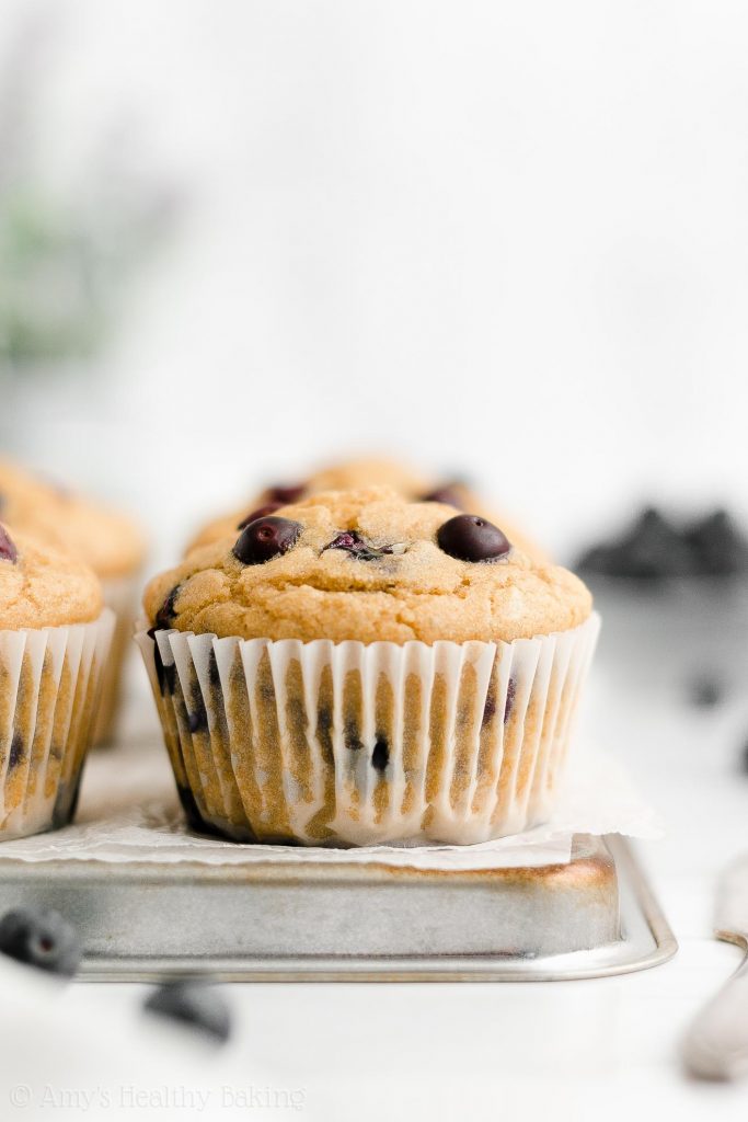 The Ultimate Healthy Blueberry Muffins {Easy One-Bowl Recipe!} | Amy's ...