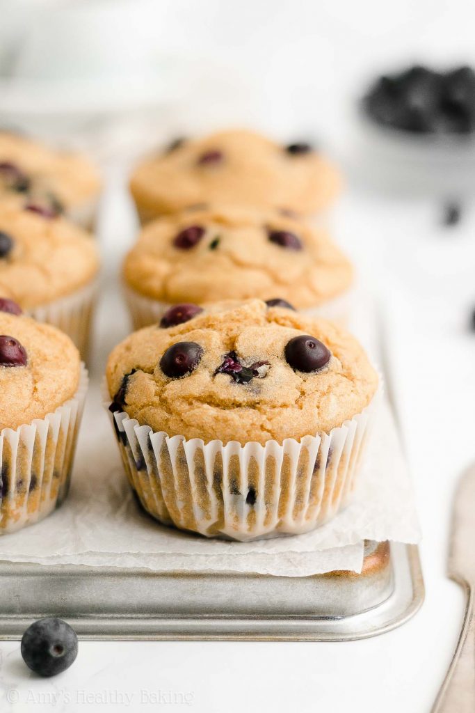The Ultimate Healthy Blueberry Muffins {Easy One-Bowl Recipe!} | Amy's ...