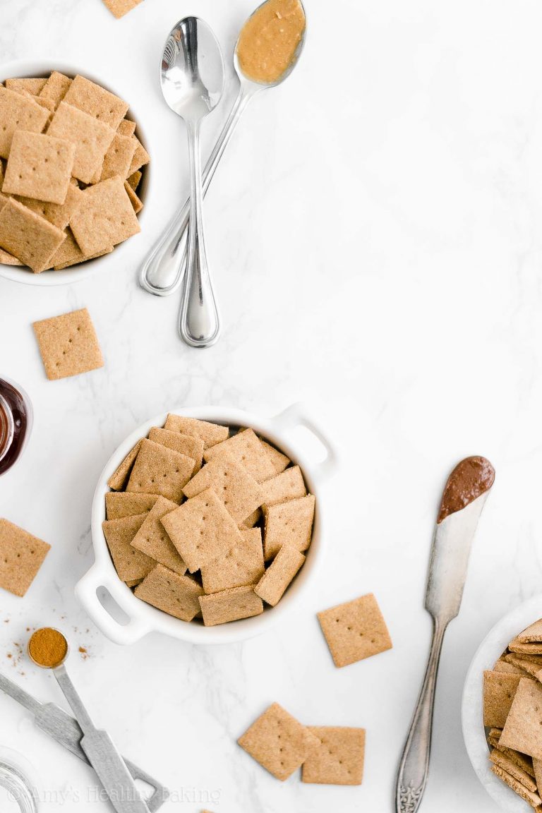 Healthy Homemade Mini Cinnamon Graham Crackers | Amy's Healthy Baking