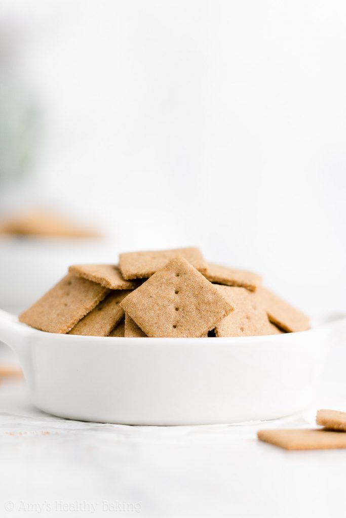 Healthy Homemade Mini Cinnamon Graham Crackers | Amy's Healthy Baking