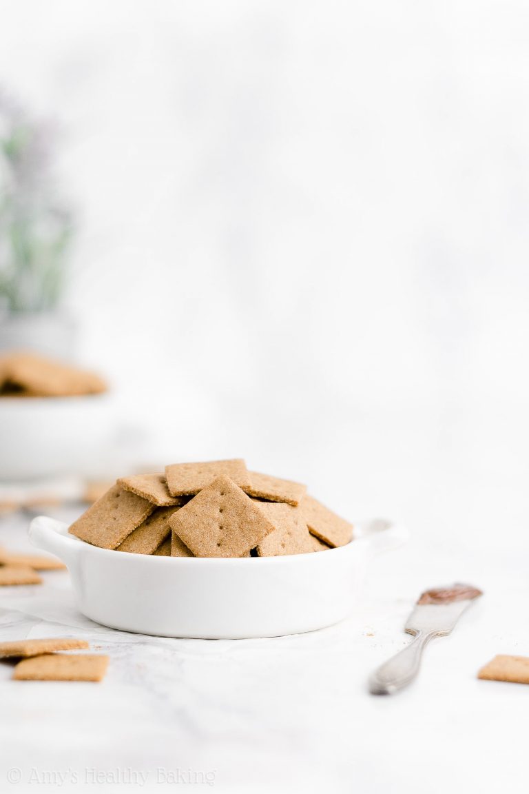 Healthy Homemade Mini Cinnamon Graham Crackers | Amy's Healthy Baking